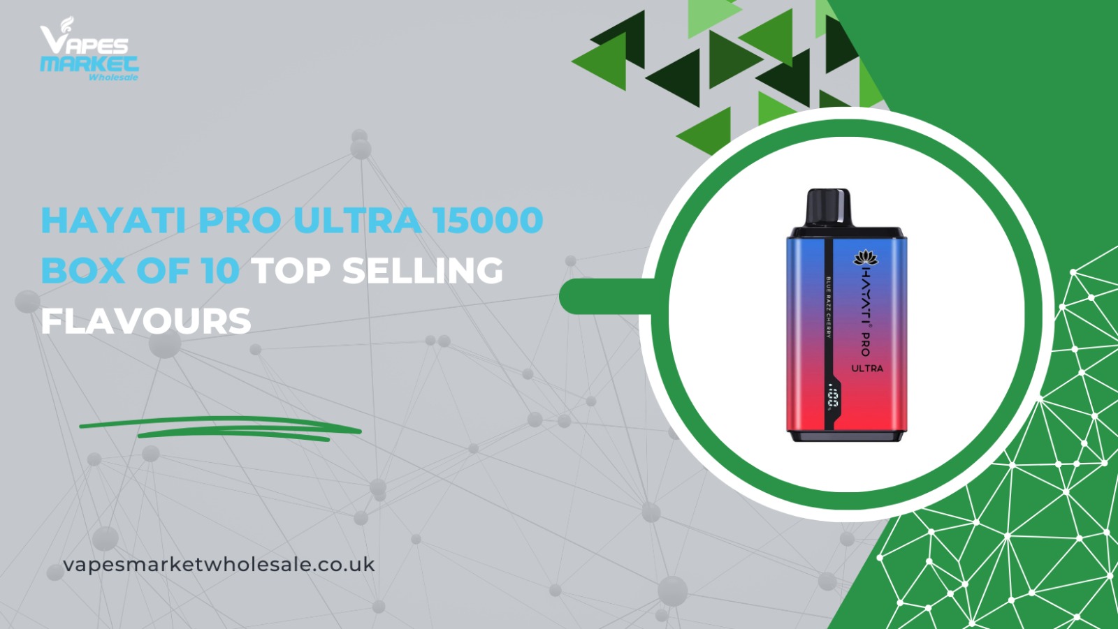 Hayati Pro Ultra 15000 Box of 10 Top-Selling Flavours - Omgflix